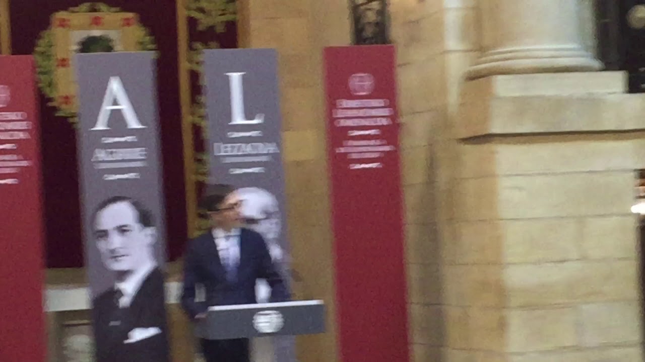 Discours de Xavier Bindel sur Lehendakari Leizaola - YouTube
