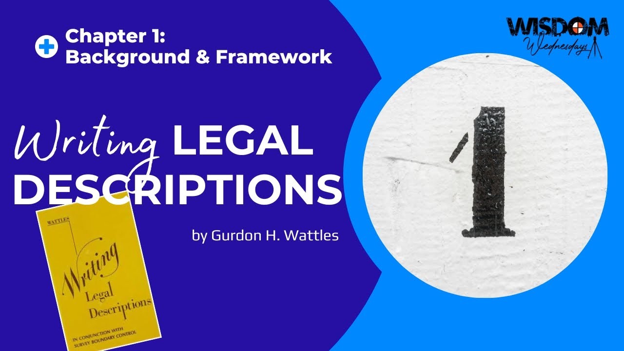Chapter 01 of Writing Legal Descriptions - YouTube