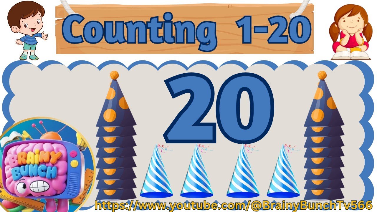 Count 1 To 20 | 1-20 Counting Song | Brainy Bunch TV566 - YouTube