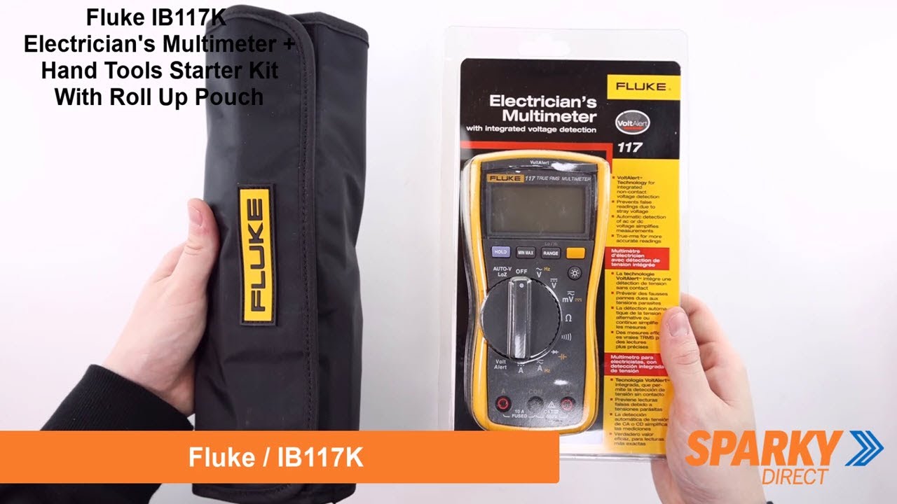 Fluke IB117K | Electrician's Multimeter + Hand Tools Starter Kit With ...