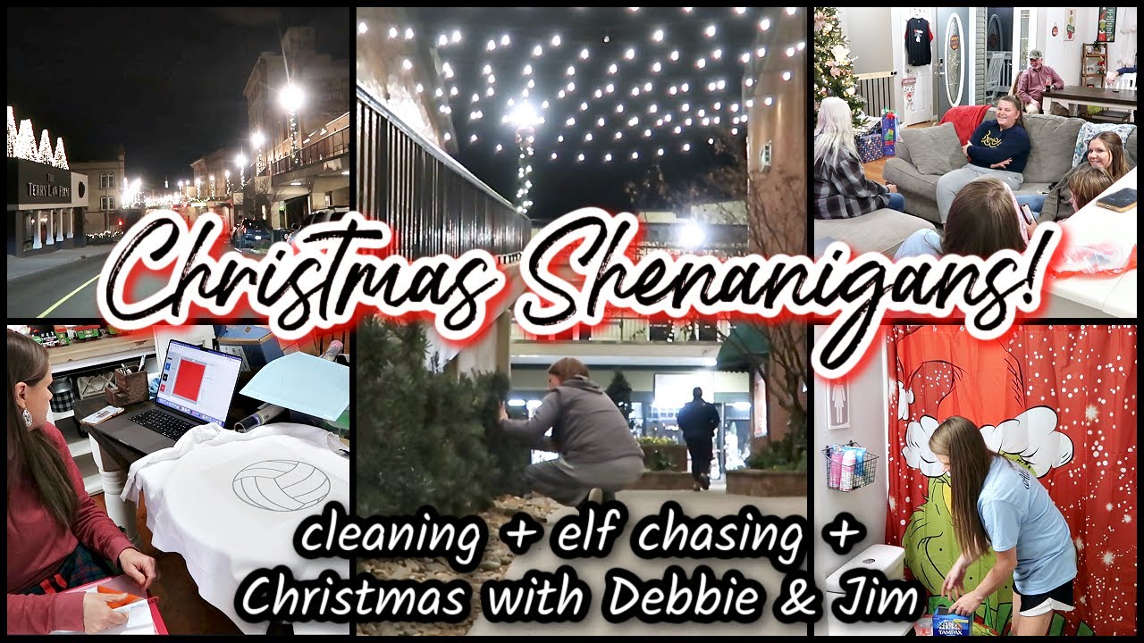 CHRISTMAS SHENANIGANS | CLEANING + CHASING THE ELF | CHRISTMAS WITH ...