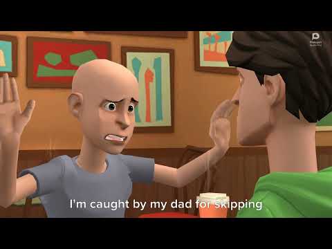 Classic Caillou Skips School To Eat Popeyes / Grounded (First Plotagon video)