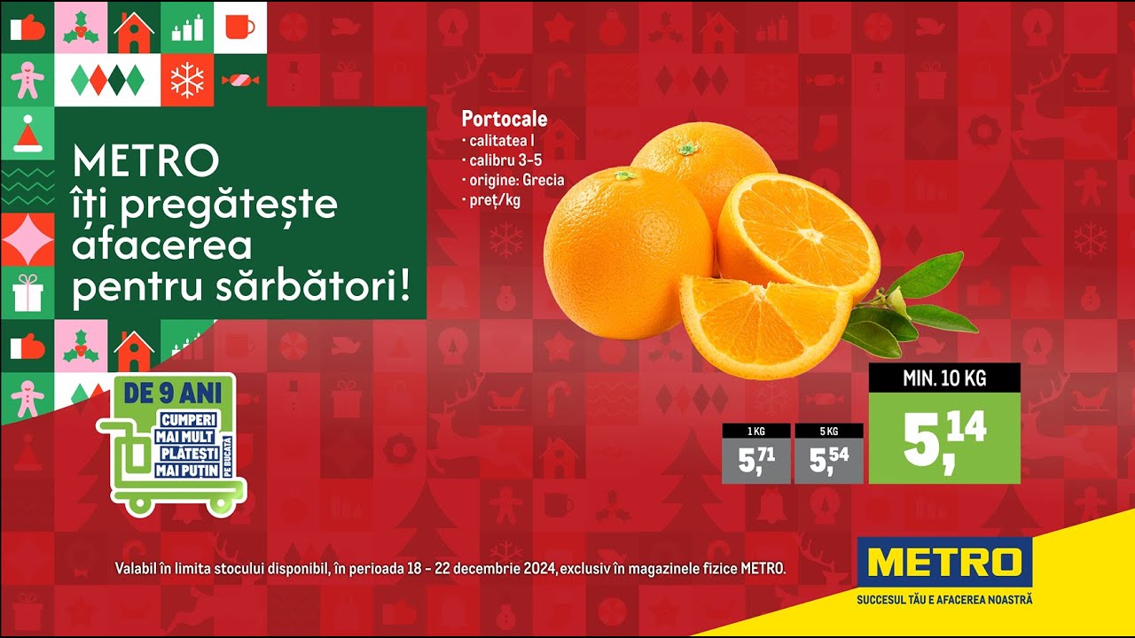 La METRO cumperi mai mult, plătești mai puțin pentru Portocale! - YouTube