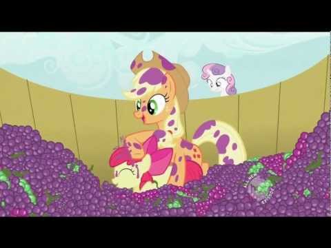 Applejack and Applebloom - Grape Juice Scene