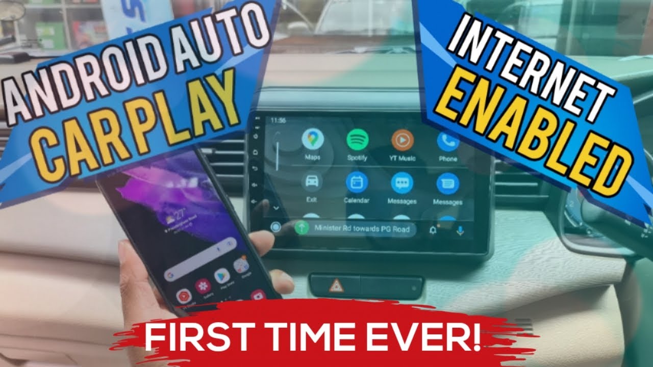 BEST ANDROID EVER! ANDROID AUTO + CAR PLAY + INTERNET ANDROID OPERATING ...