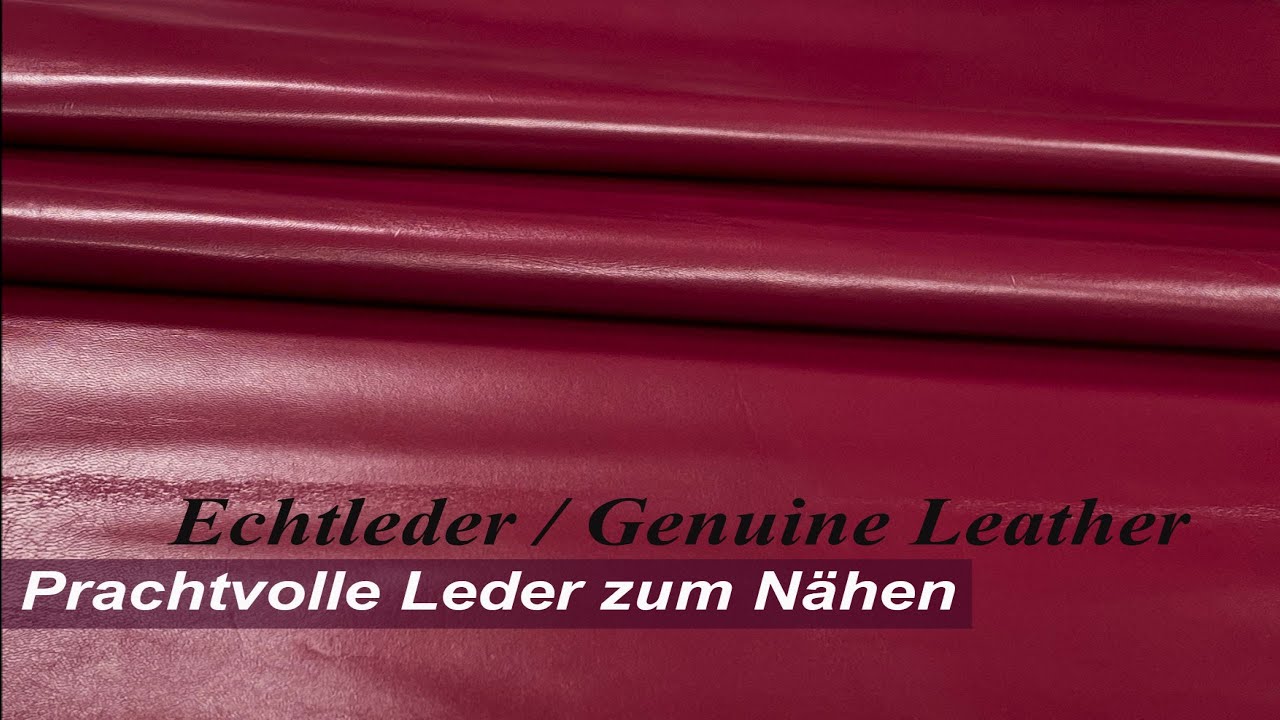 Echtes Leder, leder glatt, weich, pink | Genuine leather, smooth ...