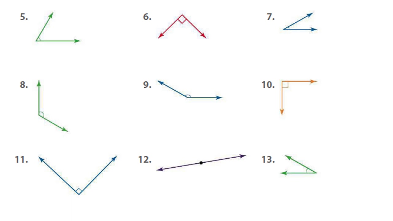 using the unit angles to measure the angles - YouTube