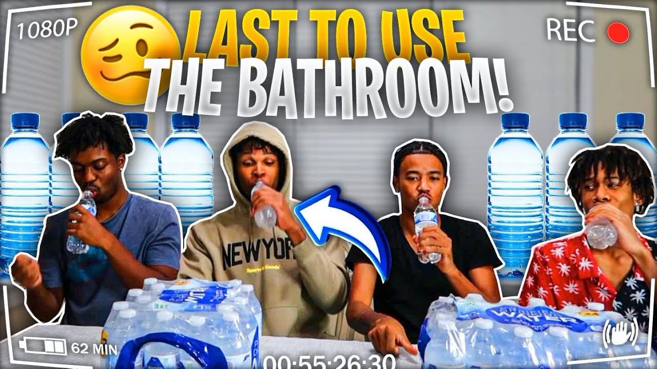 LAST TO USE THE BATHROOM WINS $10,000 - Challenge - YouTube