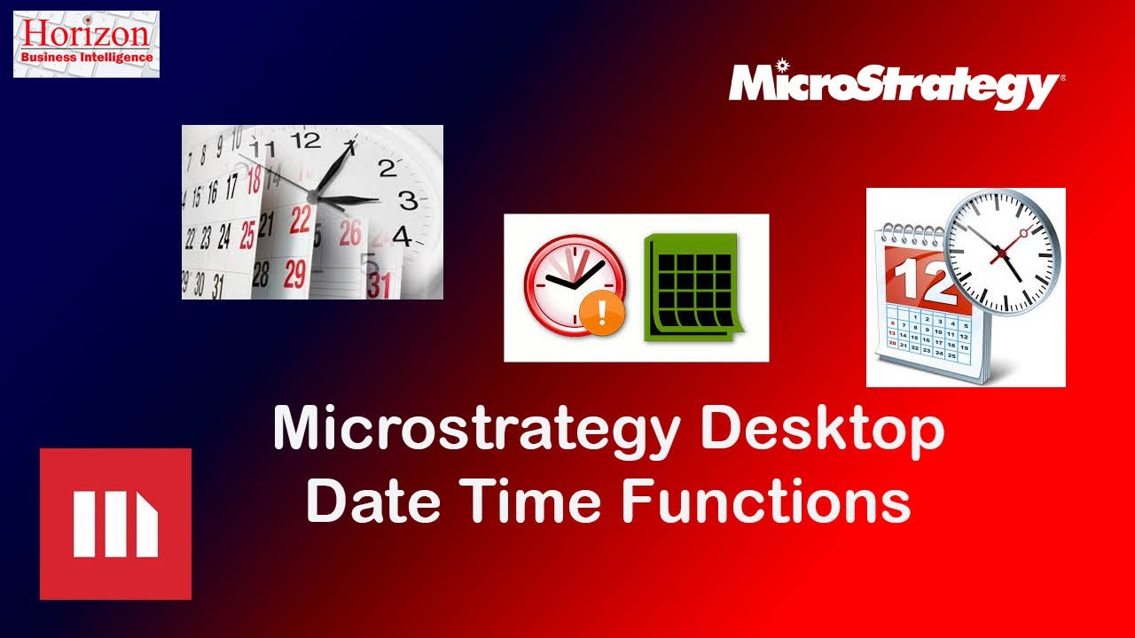 Date/Time Functions - Microstrategy Desktop - YouTube