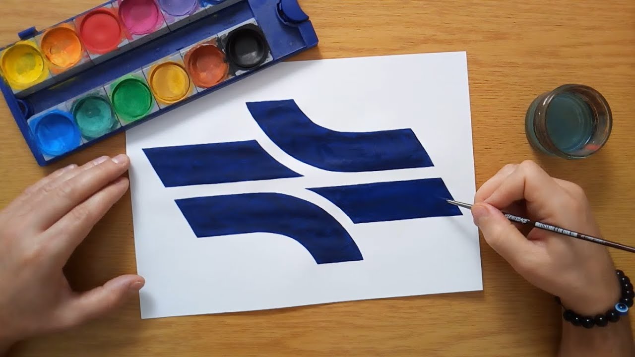 How to draw the Israel Railways logo - רכבת ישראל - YouTube