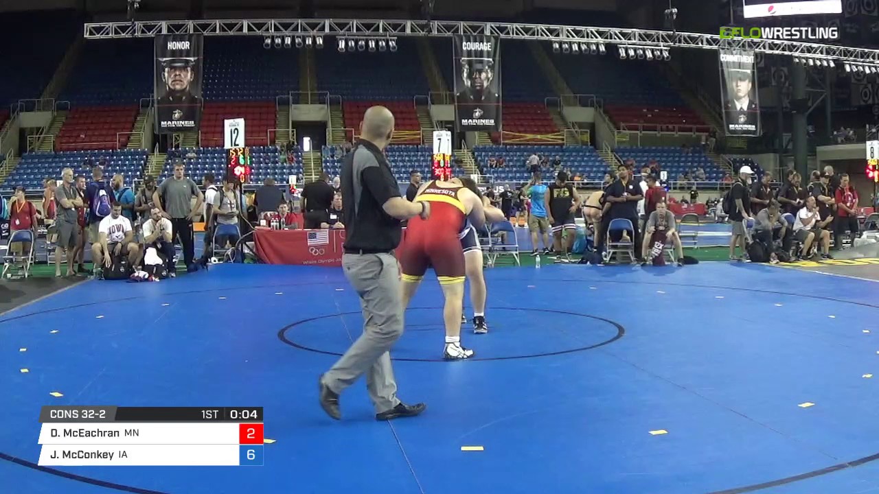Junior FS 285 Cons 32-2 - Dillon McEachran (MN) vs. John McConkey (IA ...
