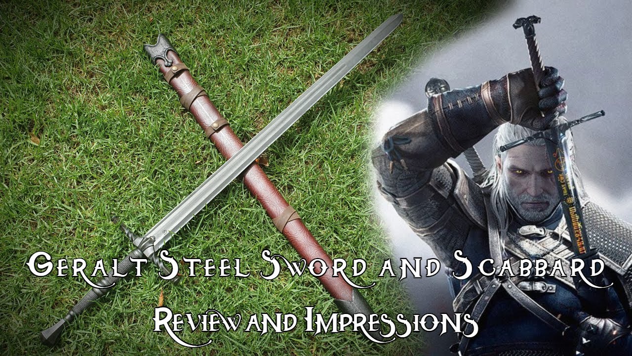 Calimacil Geralt's Steel Sword and Scabbard Review | LARP Butler ...