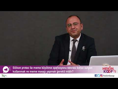 Silikon protez ile meme büyütme operasyonu sonrası korse sutyen kullanmak ve  meme masajı yapmak