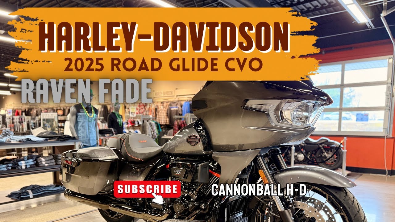 2025 Road Glide CVO in Raven Fade - YouTube