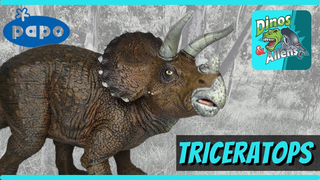 Triceratops PAPO | Comparativa Mattel | Unboxing Reseña - YouTube