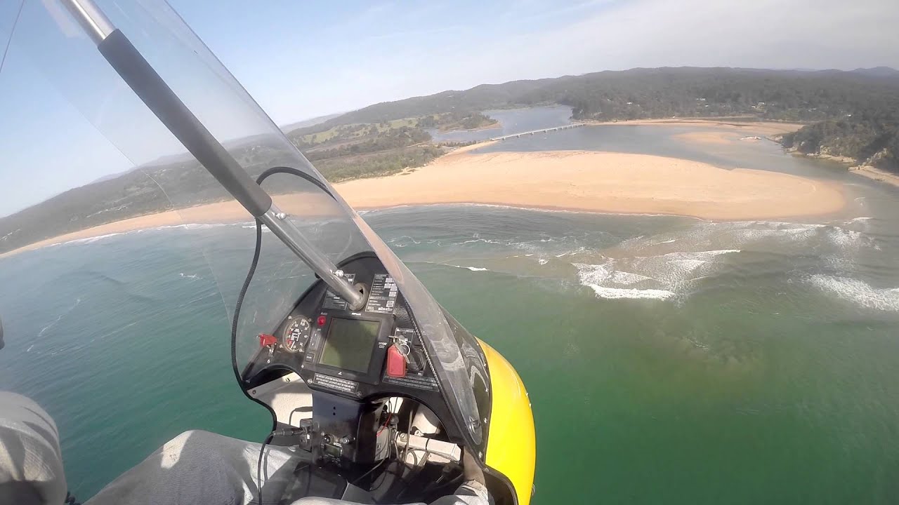Microlight Trike Flight NSW South Coast Australia - YouTube