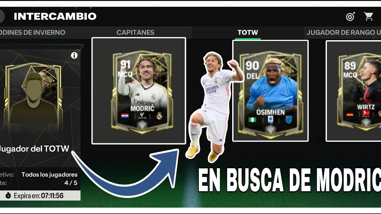 INTERCAMBIOS JUGADOR DE LA SEMANA FC MOBILE (QUIERO A MODRIC ) - YouTube