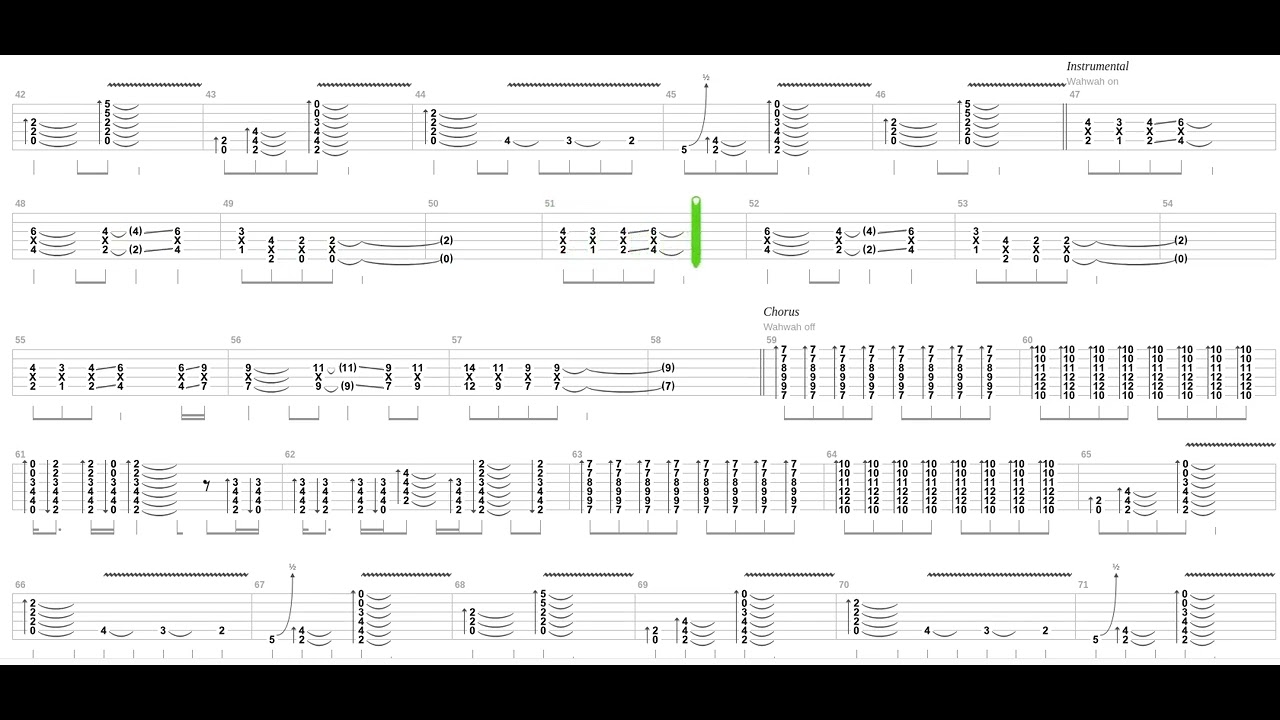 Rooster Tab by Alice in Chains + Guitar only + Guitar tab - YouTube