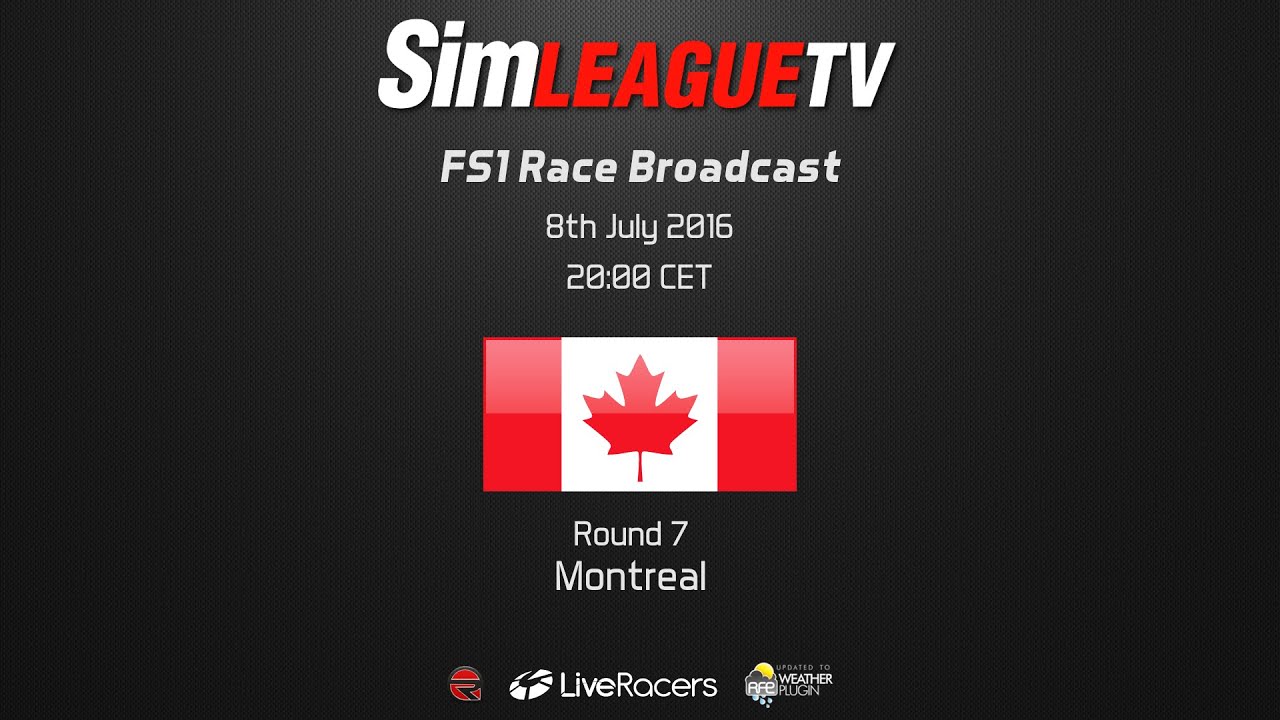 SimLeague #FS1 - Round 7: Montreal, Canada - YouTube