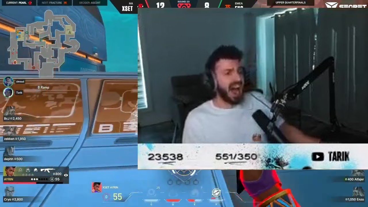 XSET AYRIN WITH THE CLUTCH | SEN Tarik reacts to VCT CHAMPIONS 2022 ...