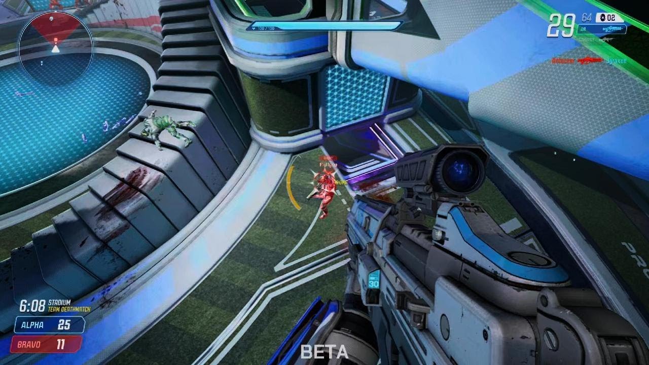 my first game on splitgate ! - YouTube