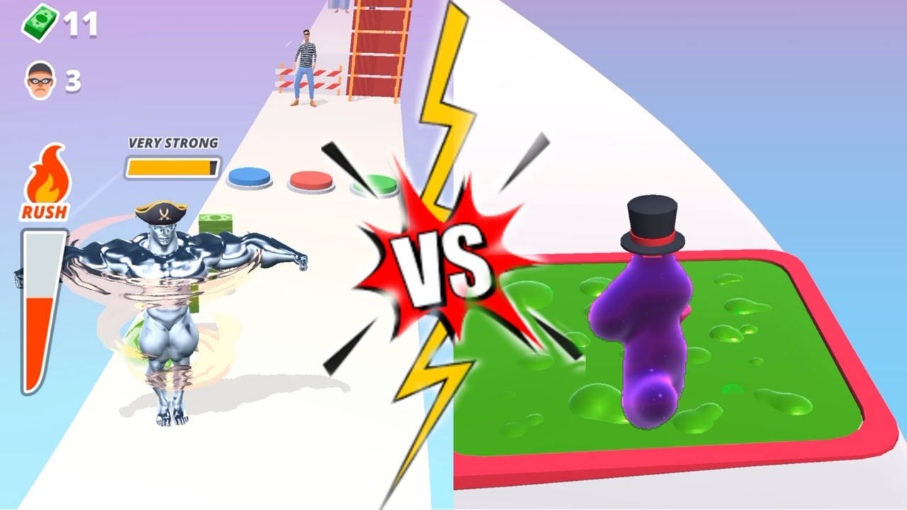 Muscle Rush Vs Blob Runner 3D All Levels Gameplay Android iOS ...