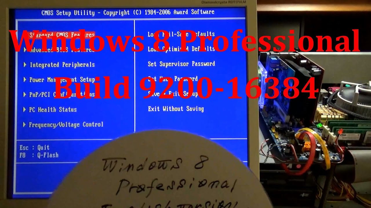 Windows 8 Pro Build 9200-16384 - YouTube