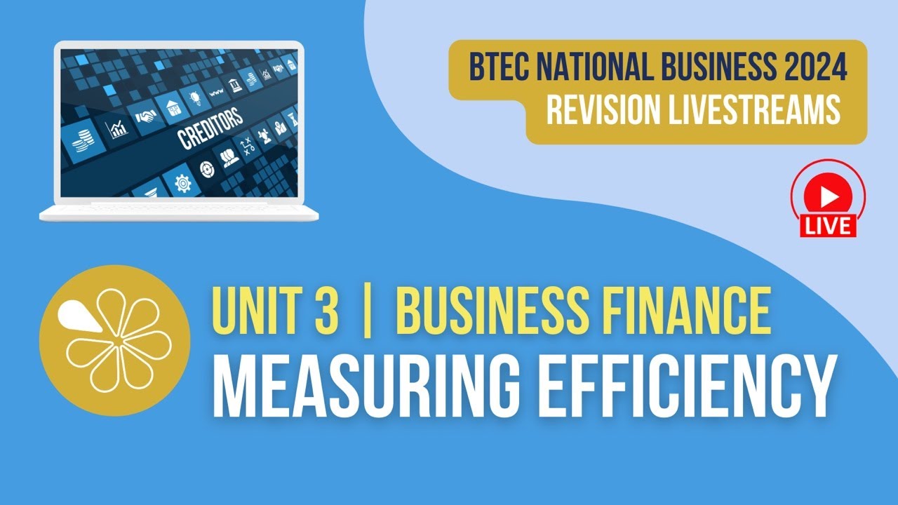 Measuring Efficiency | Live Revision for BTEC National Business Unit 3 ...