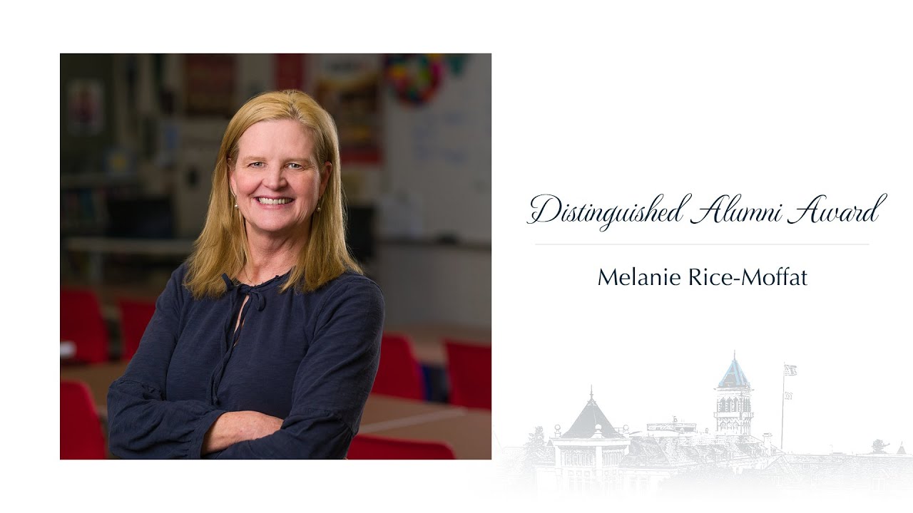 Distinguished Alumni Award 2023: Melanie Rice Moffatt - YouTube