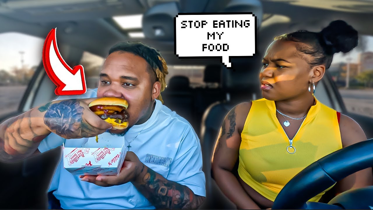SAYING IM "NOT HUNGRY" THEN EATING ALL MY GIRLFRIENDS FOOD *SHE SNAPS ...