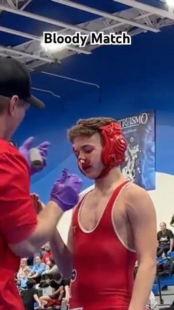 Bloody Match in High School Wrestling 🤼 (Lost the match, didn’t quit. 🔥 ...