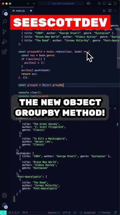 How Object.GroupBy Makes Grouping Objects Easy - YouTube