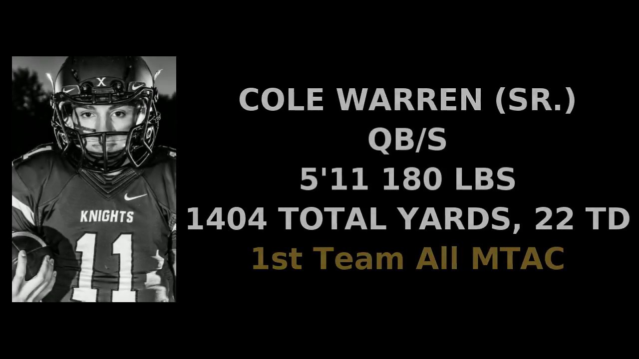 COLE WARREN (Sr.) - FCS FOOTBALL HIGHLIGHTS - YouTube