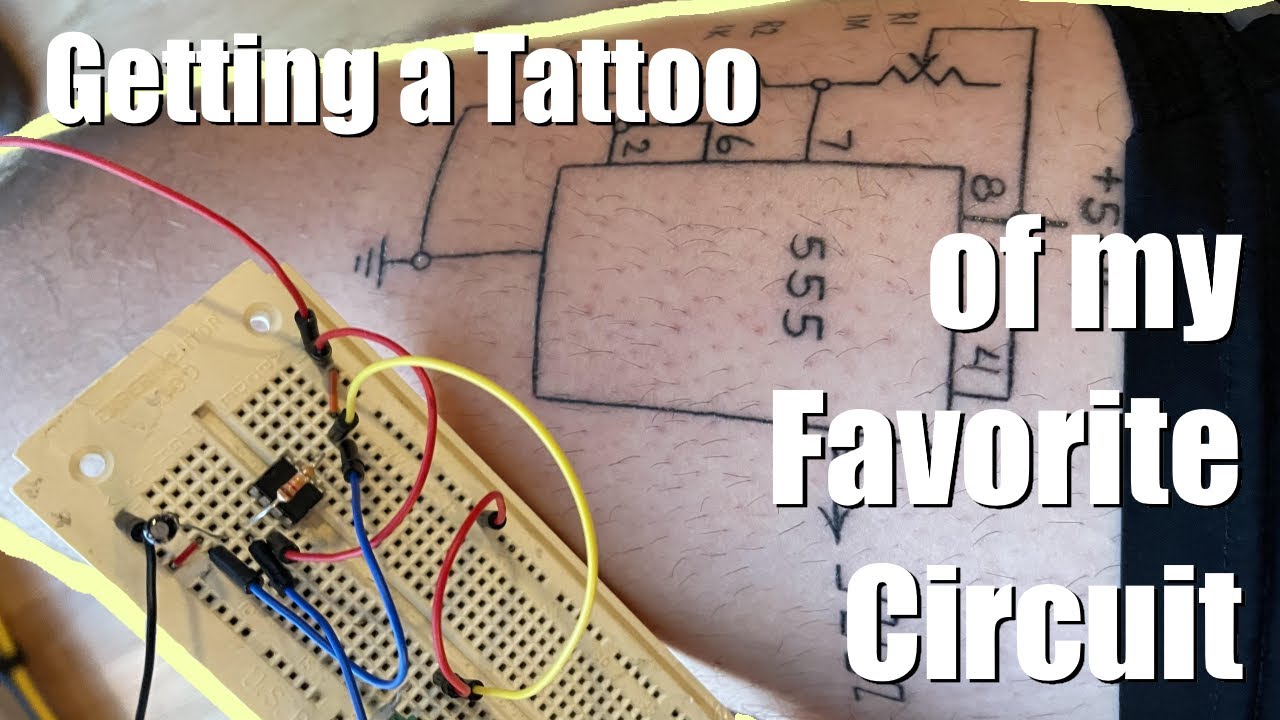 I got a Tattoo of my Favorite Circuit - 555 Timer Oscillator - YouTube