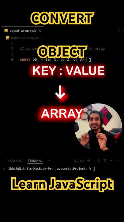Convert Object to Array in JavaScript: Quick & Easy Trick - YouTube