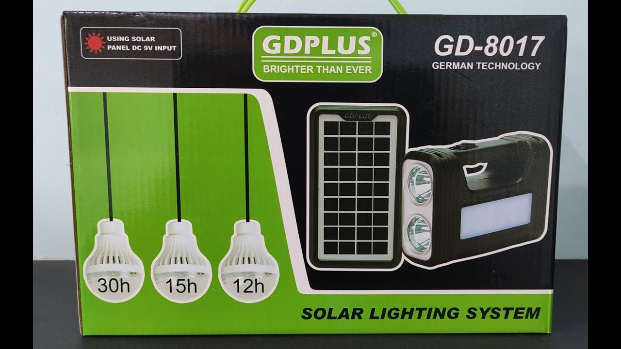 GD Solar Light | Emergency Light and power Back -up - YouTube