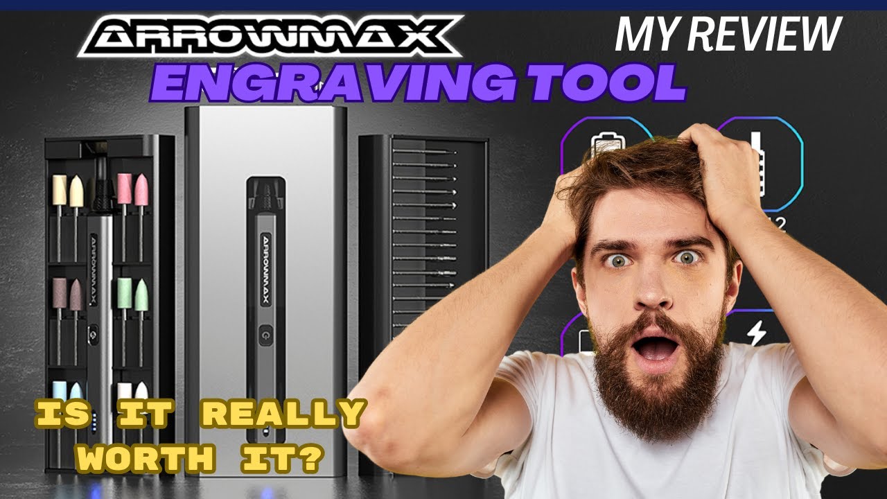Engraving Tool Arrowmax Review – Must-Have for DIY and Crafting! - YouTube