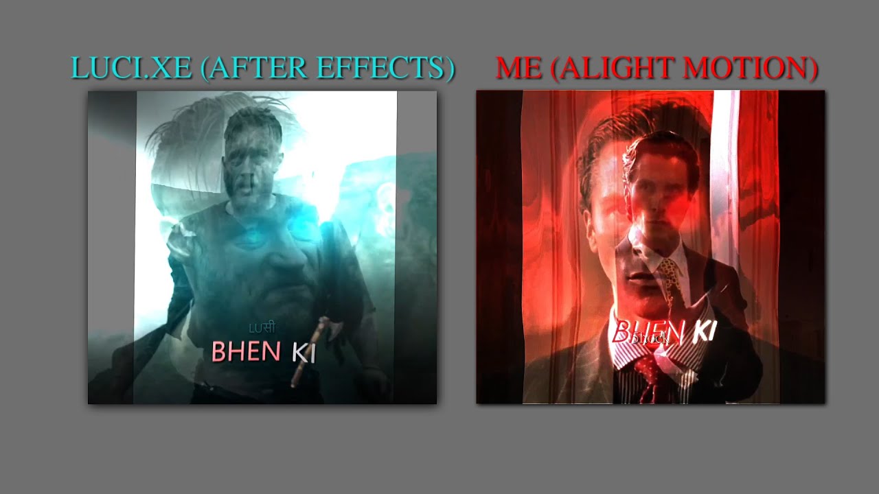 AFTER EFFECTS VS ALIGHT MOTION EDIT SIDE BY SIDE COMPARISON // AE VS AM ...