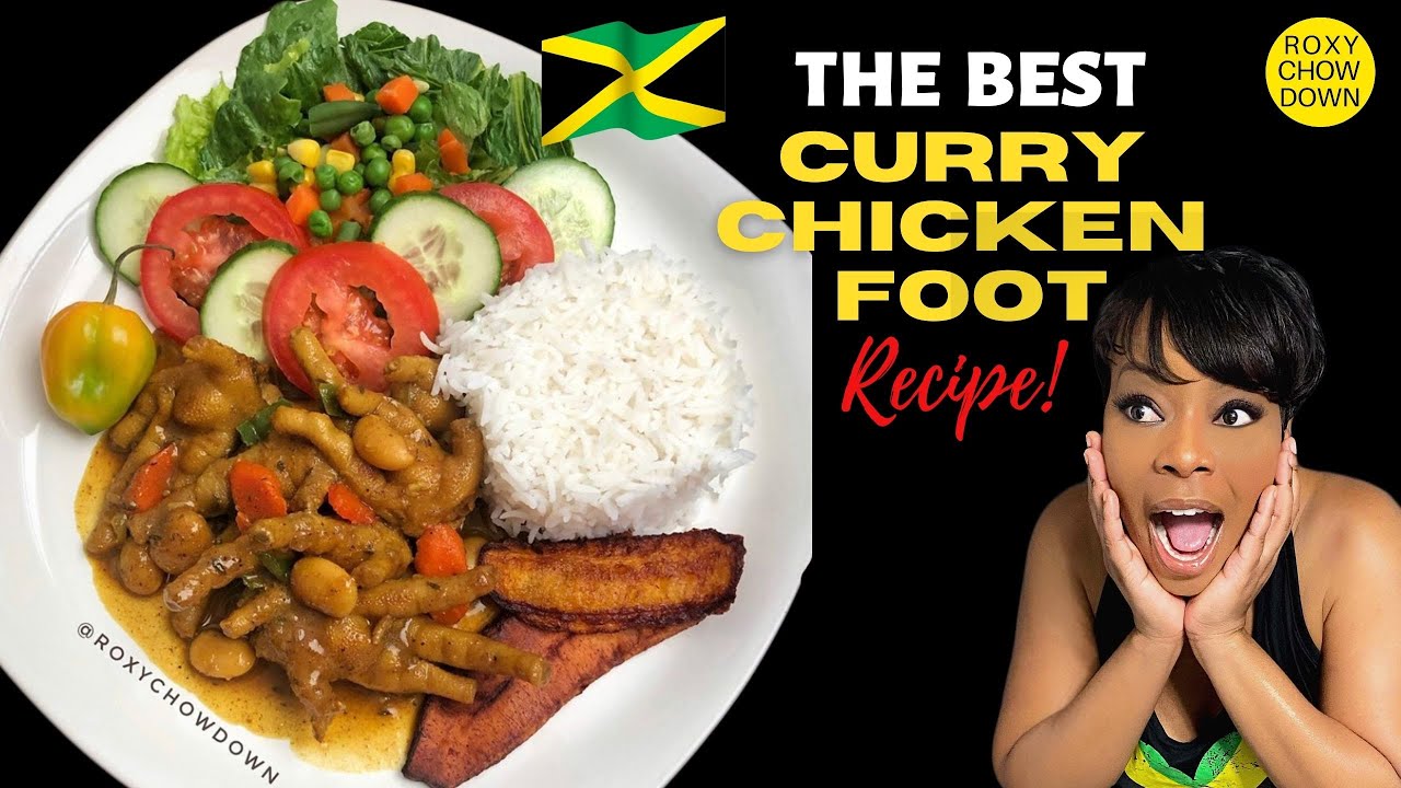 Spicy & Nice Jamaican Curry Chicken Foot Recipe! (Step by Step) - Roxy ...