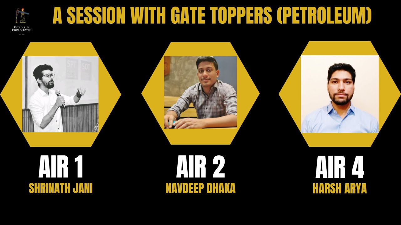 GATE (Petroleum Engineering) discussions with AIR 1, AIR 2, AIR 4 ...