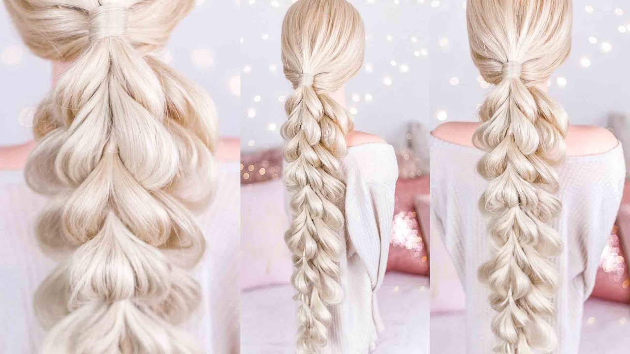 AMAZING PULL THROUGH BRAID DOUBLE-STACKED | How To Hairstyles - YouTube