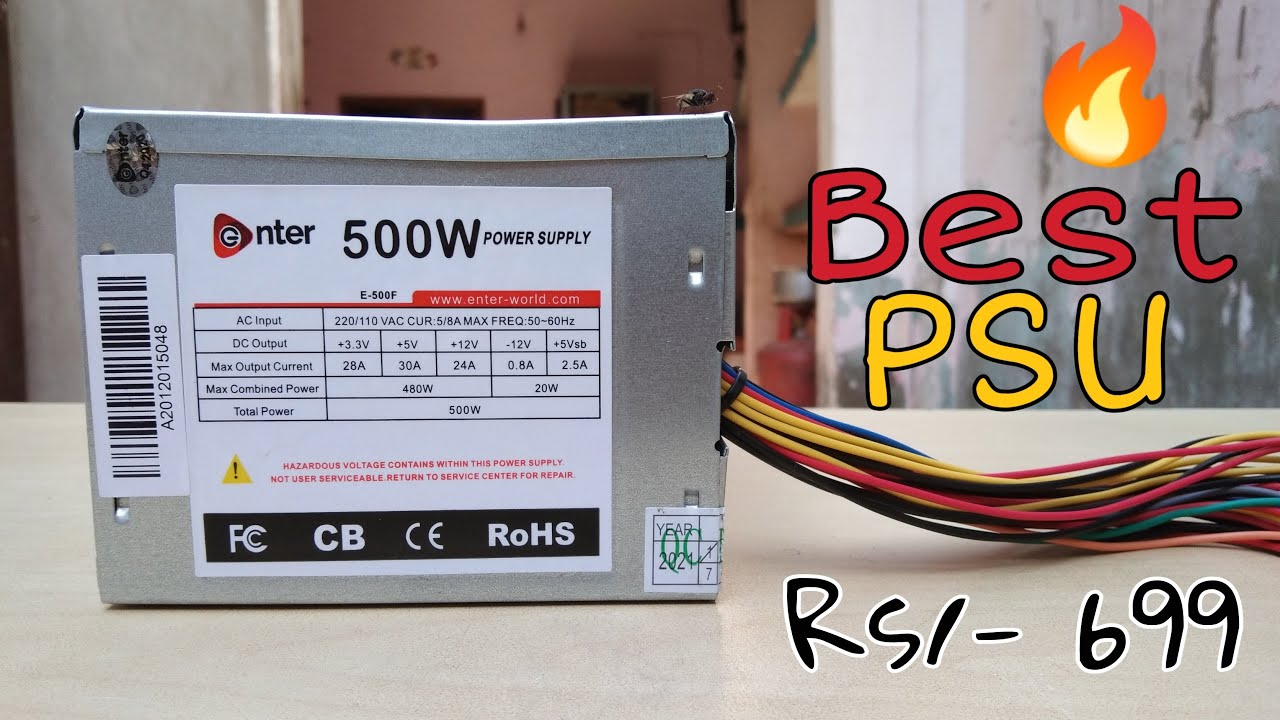 Enter E 500B 500 Watt Power Supply Unboxing & Review In 2021 [HINDI ...