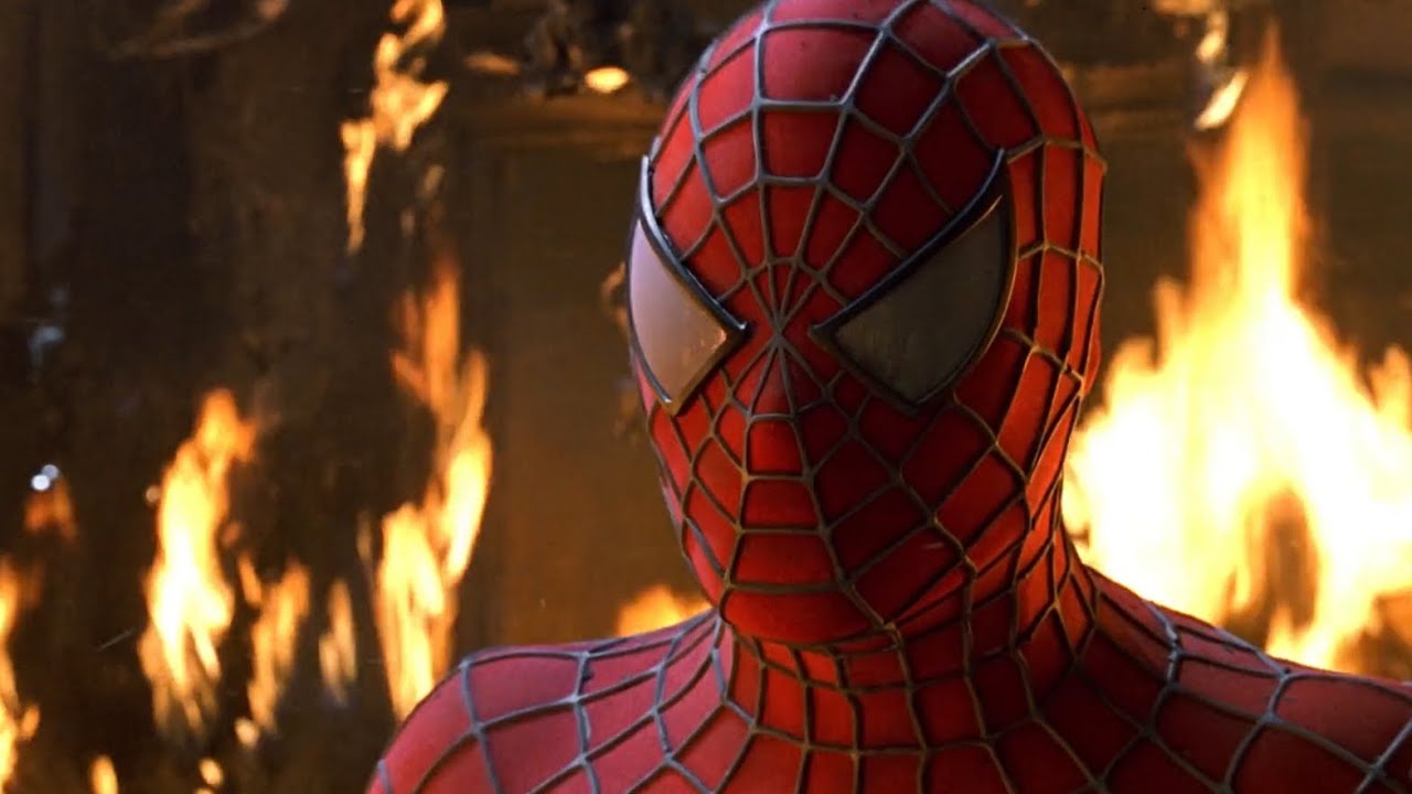 Fire in the building scene | Spiderman(2002) - YouTube