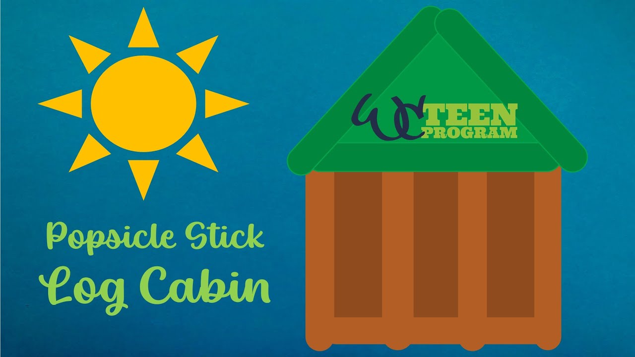 DIY Popsicle Stick Log Cabin - YouTube