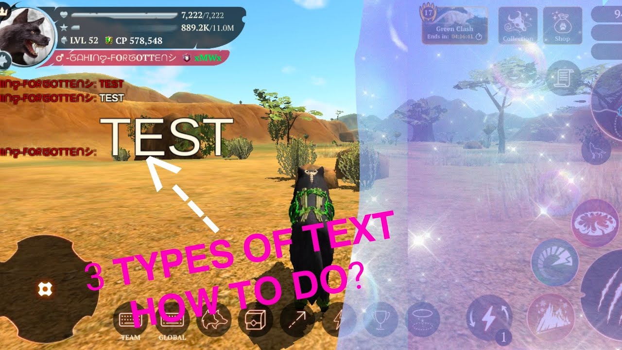 The Wolf - 3 Types of Text--- how to do? Everything in this video ...