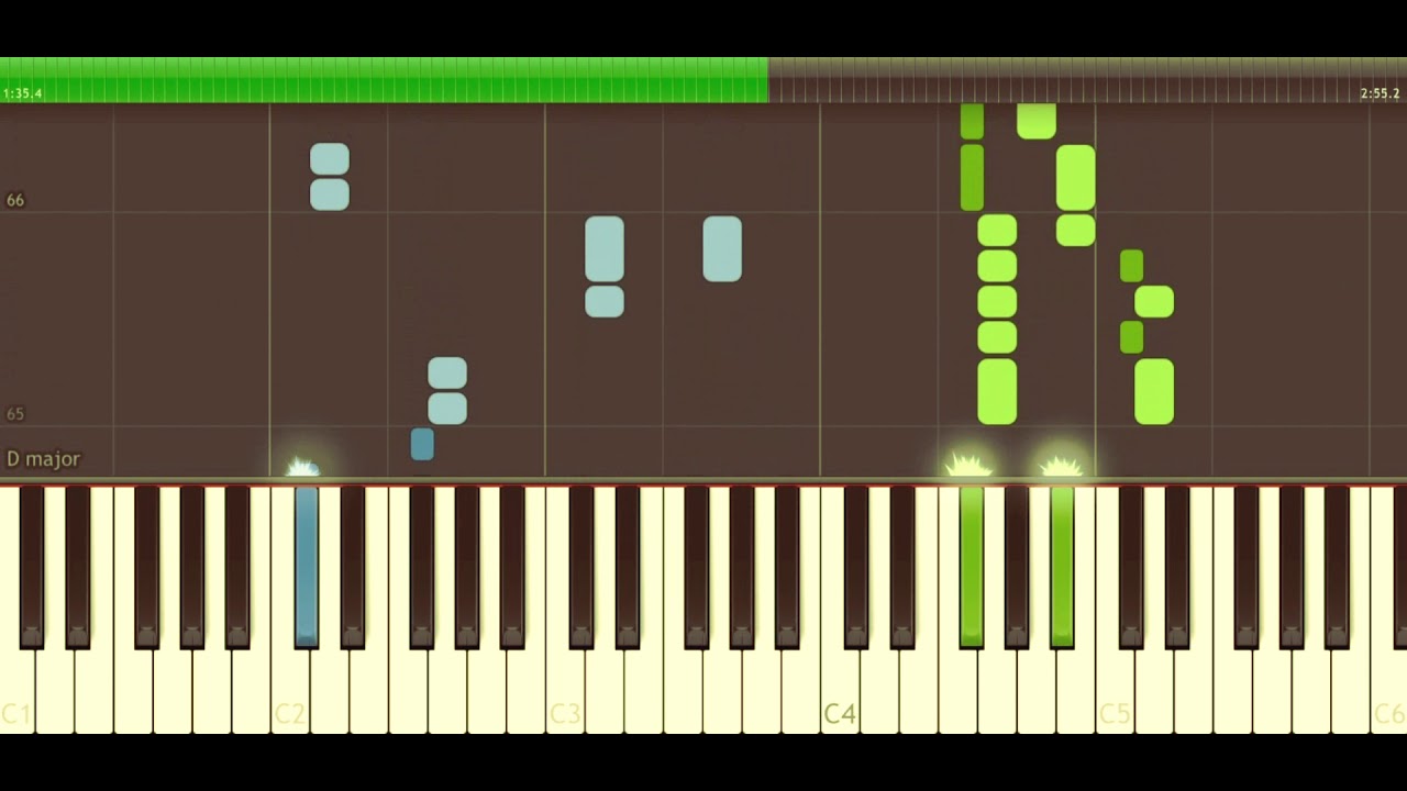 Invernal (Synthesia Piano Tutorial) Pasillo - YouTube