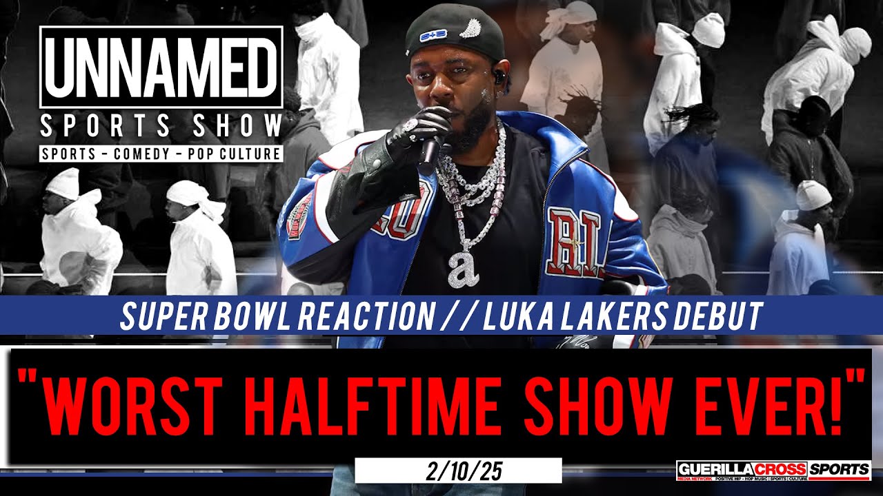 "WORST SB HALFTIME SHOW EVER!!!" Luka Lakers Debut - Super Bowl ...
