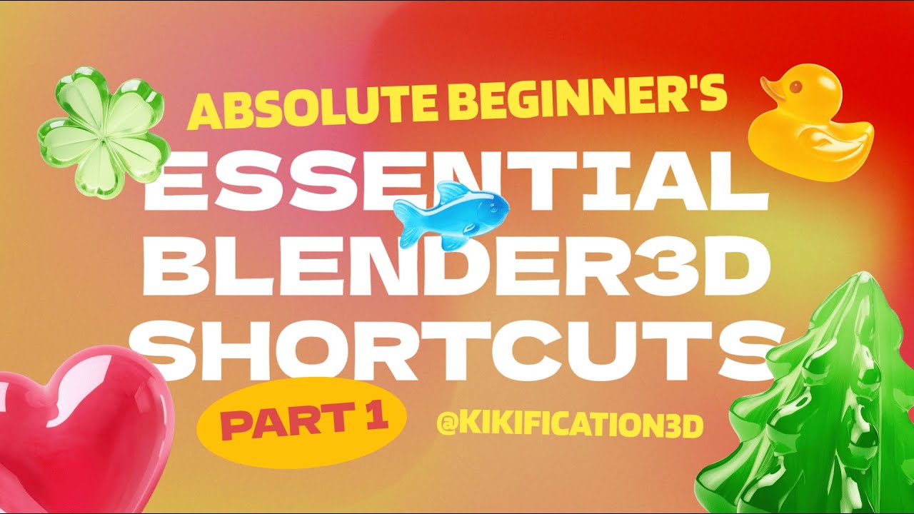 ESSENTIAL BLENDER 3D SHORTCUTS FOR COMPLETE BEGINNER! - YouTube