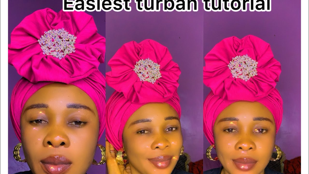 The Easiest turban tutorial - YouTube