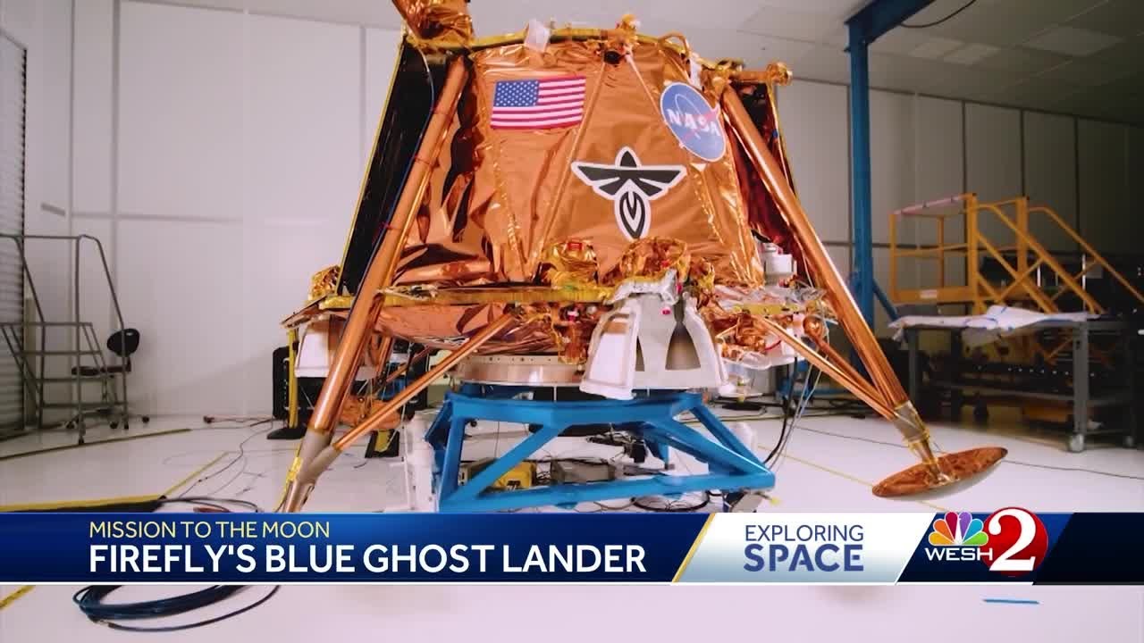 Blue Ghost lunar lander heads to the moon this week - YouTube